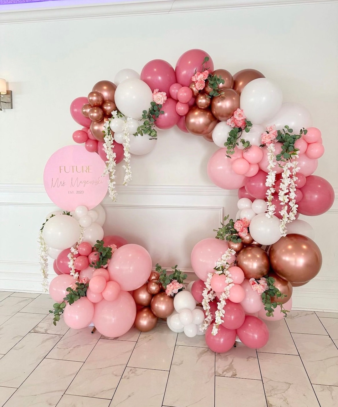Pink Balloon Arch Kit | Neutral Balloon Arch | Baby Shower Balloon ...