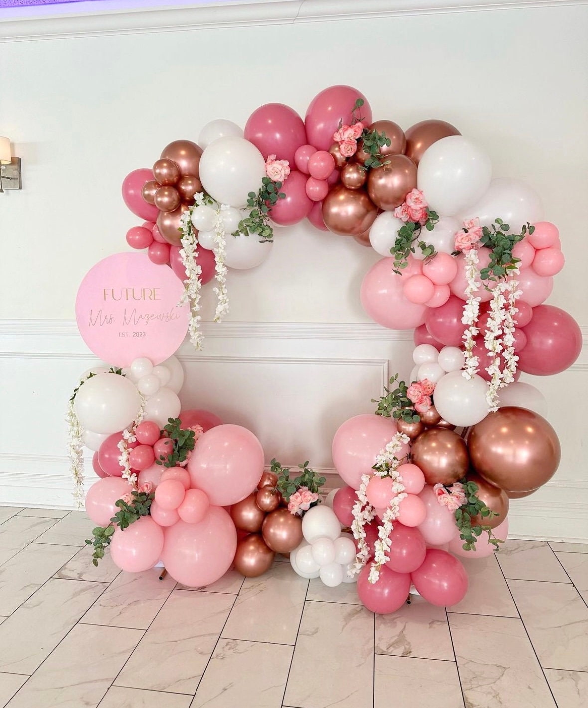 Pink Balloon Arch Kit Neutral Balloon Arch Baby Shower Balloon Garland ...
