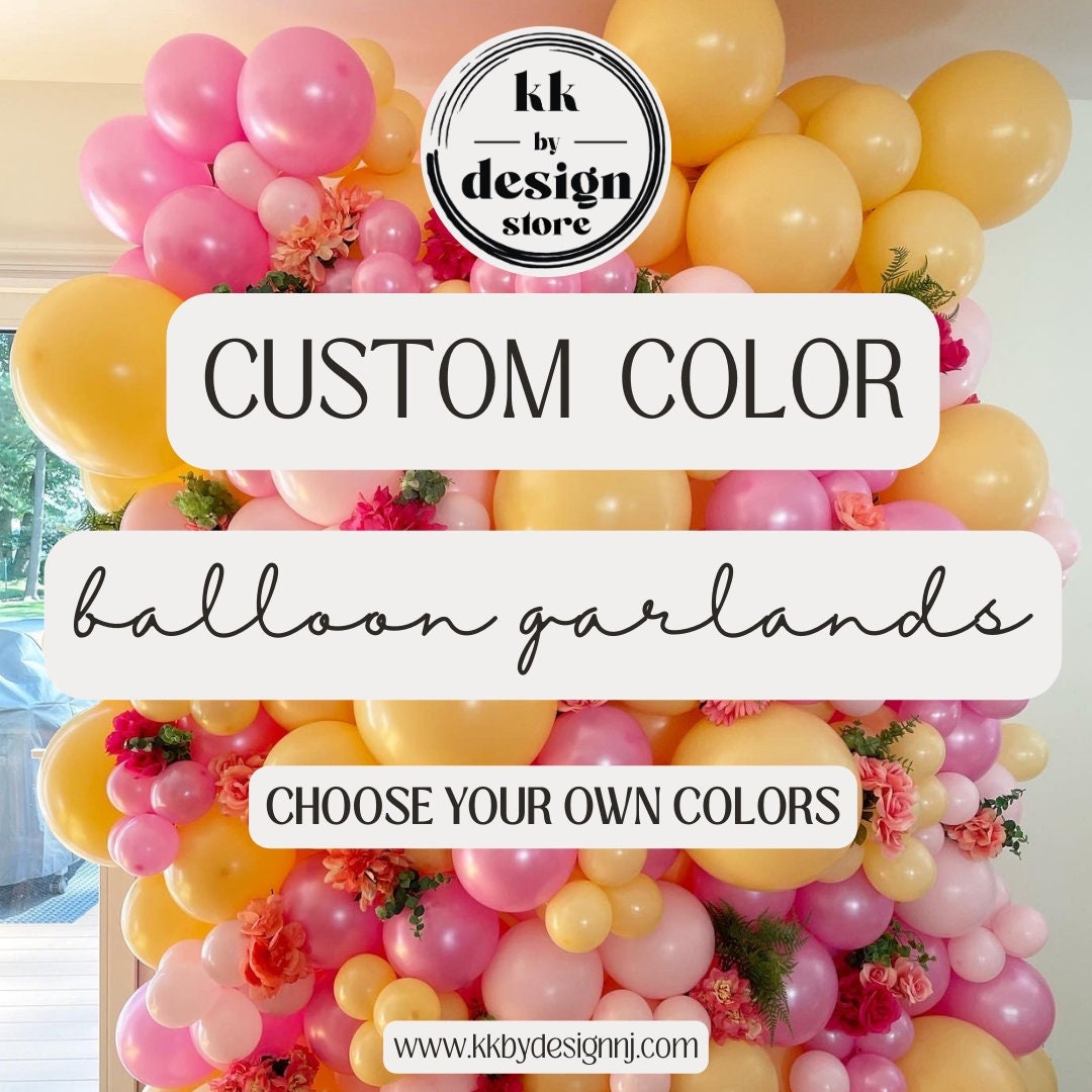 Custom Balloon Arch Kit | Baby Shower Balloon Garland | Bridal Shower ...