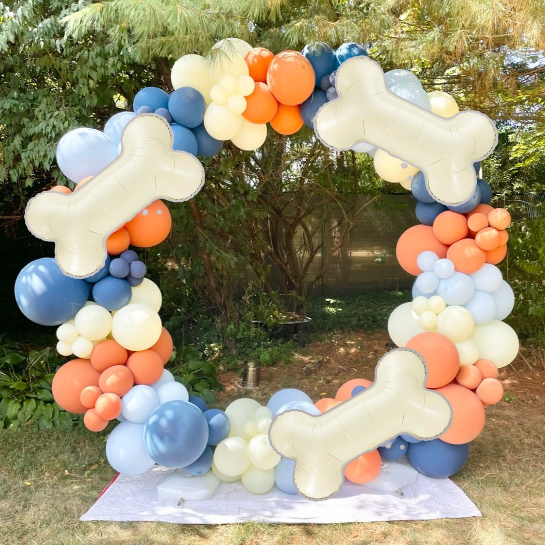 Blue Dog Balloon Arch| Dog Birthday Party | Dog Party | Blue Pawty ...