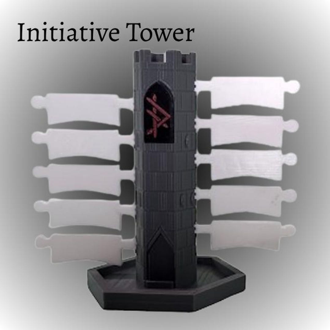 Initiative Tracker Tower: Dnd, Pathfinder, TTRPG With Erasable Flags - Etsy