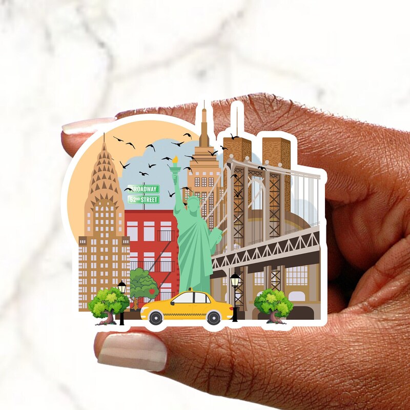 New York Sticker - Etsy