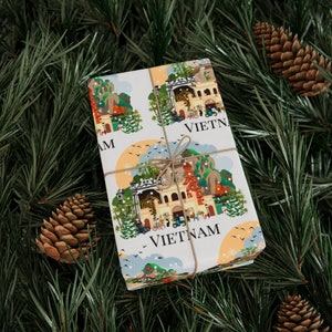 Vietnam Wrapping Paper, Travel Gift Wrap, Vietnam Christmas Wrapping ...