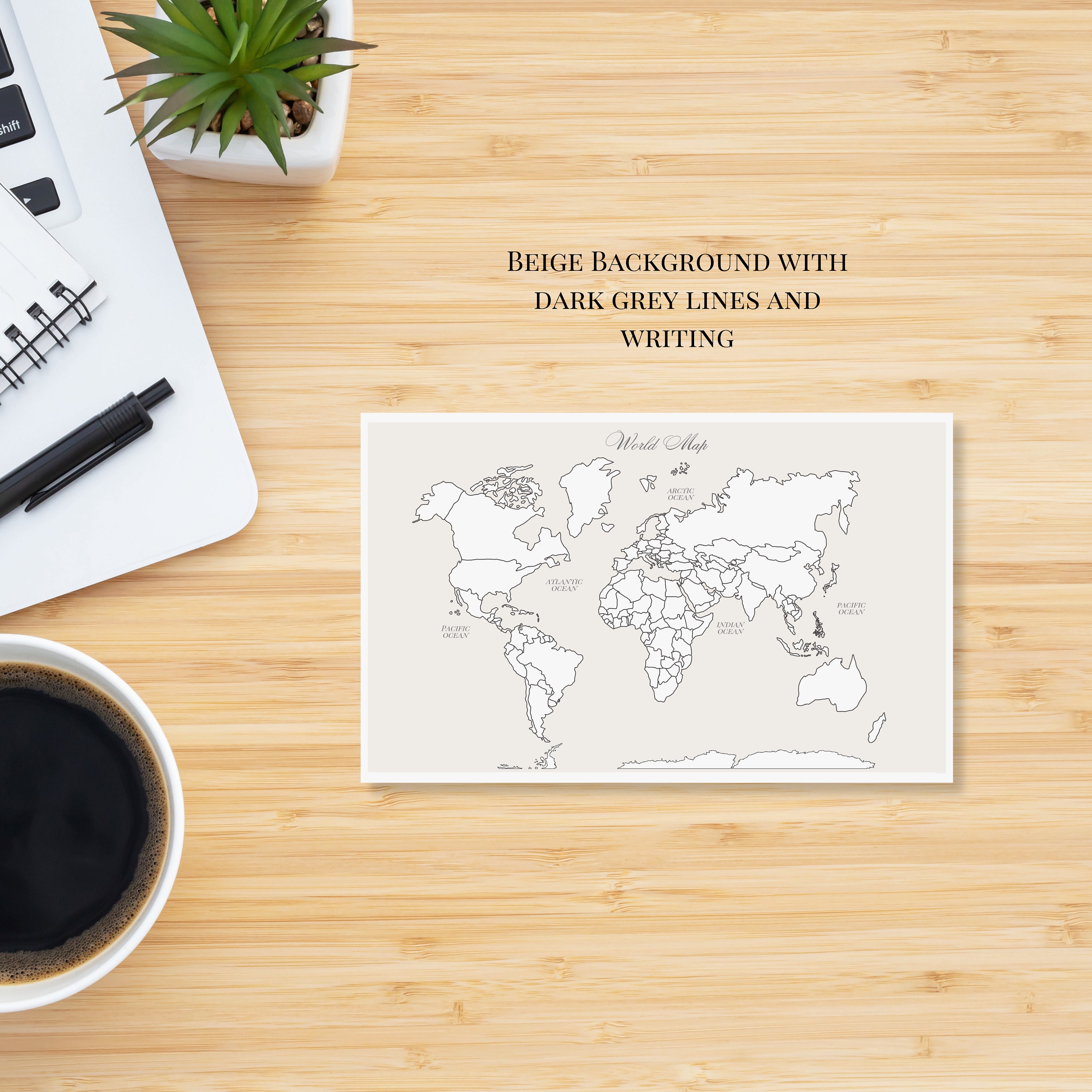 World Map Sticker, Colour in Map Sticker, Map Tracker Sticker, Travel ...