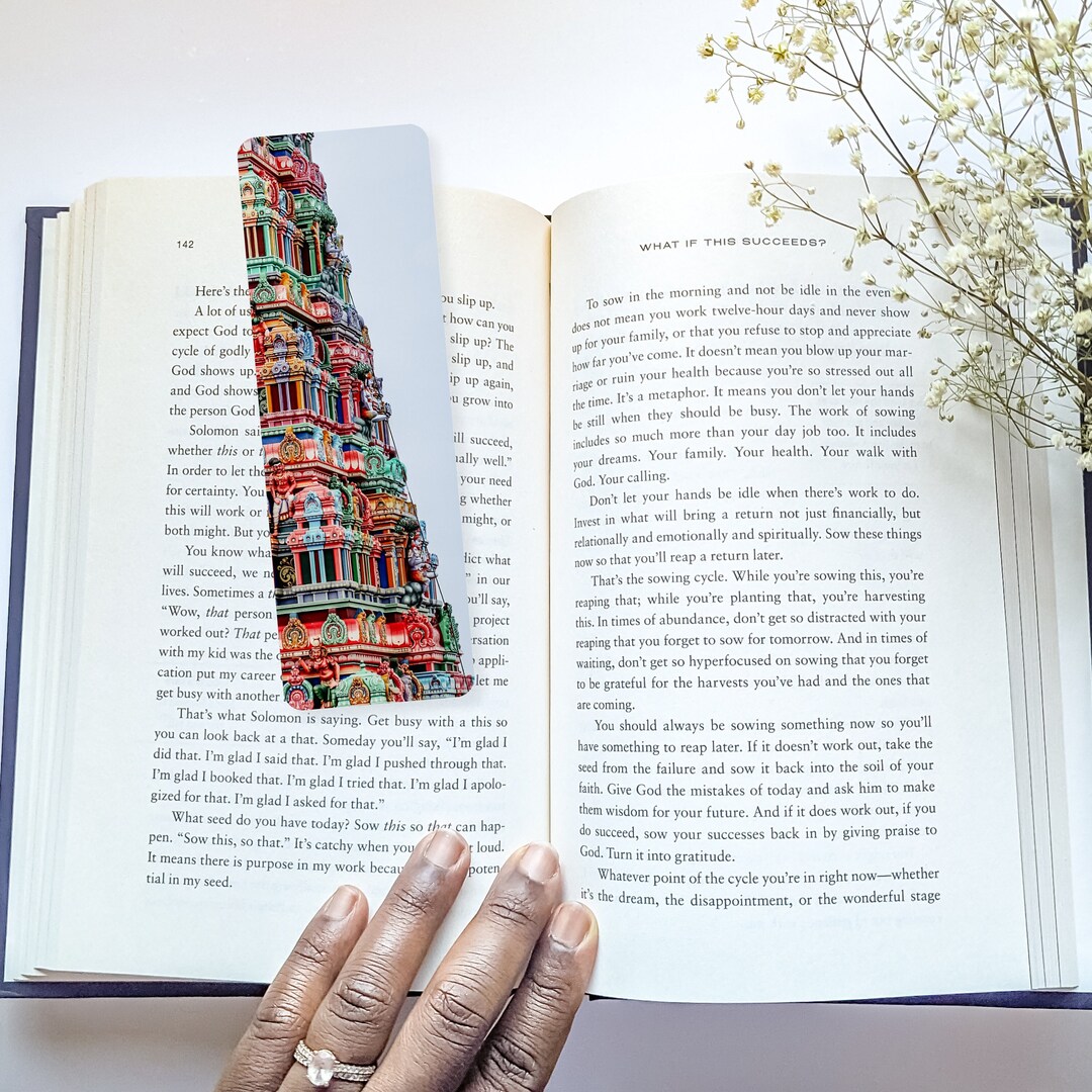 India Bookmark, Laminated India Bookmark, Travel Themed Bookish Gift ...