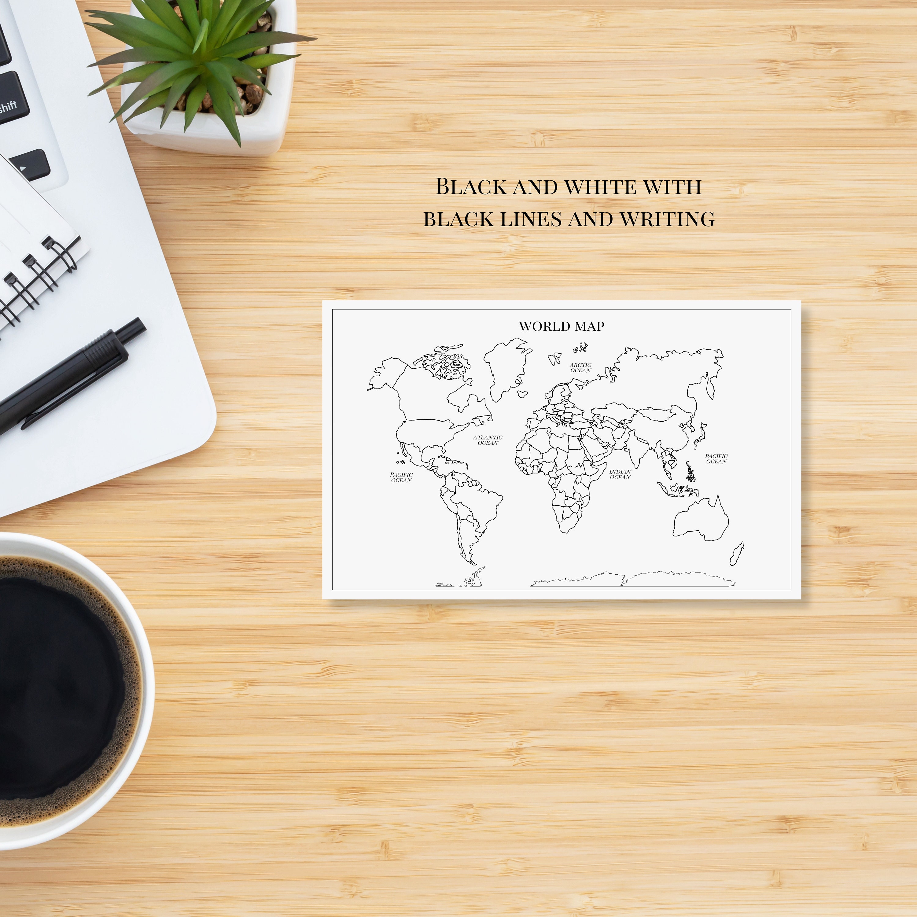 World Map Sticker, Colour in Map Sticker, Map Tracker Sticker, Travel ...