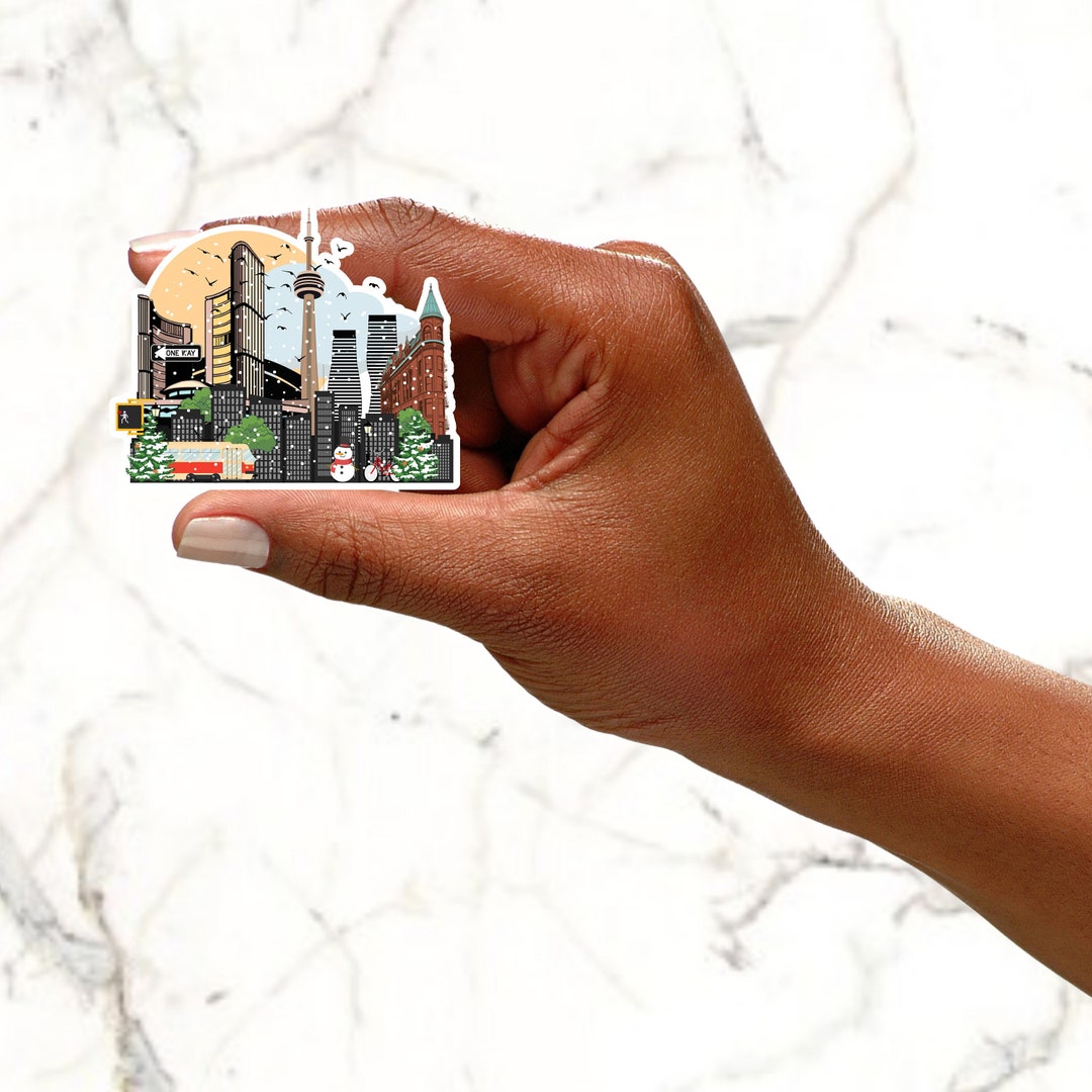 Toronto Sticker, Illustrated Toronto Landmarks Sticker, Toronto Sticker ...