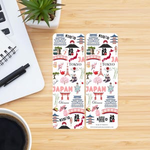 Japan Bookmarks, Colourful Bookmark Set, Tokyo Japan Bookmark, Travel ...