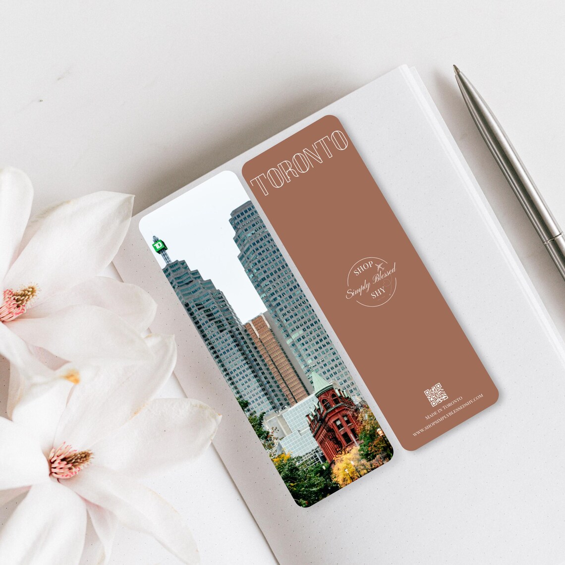 Toronto Bookmark, Laminated Toronto Bookmark, Travel Gift, Toronto ...