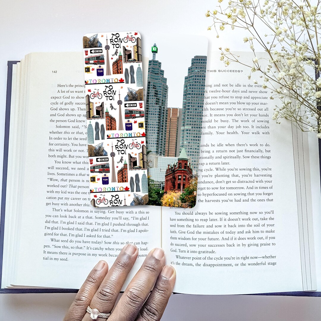 Toronto Bookmark, Laminated Toronto Bookmark, Travel Gift, Toronto ...