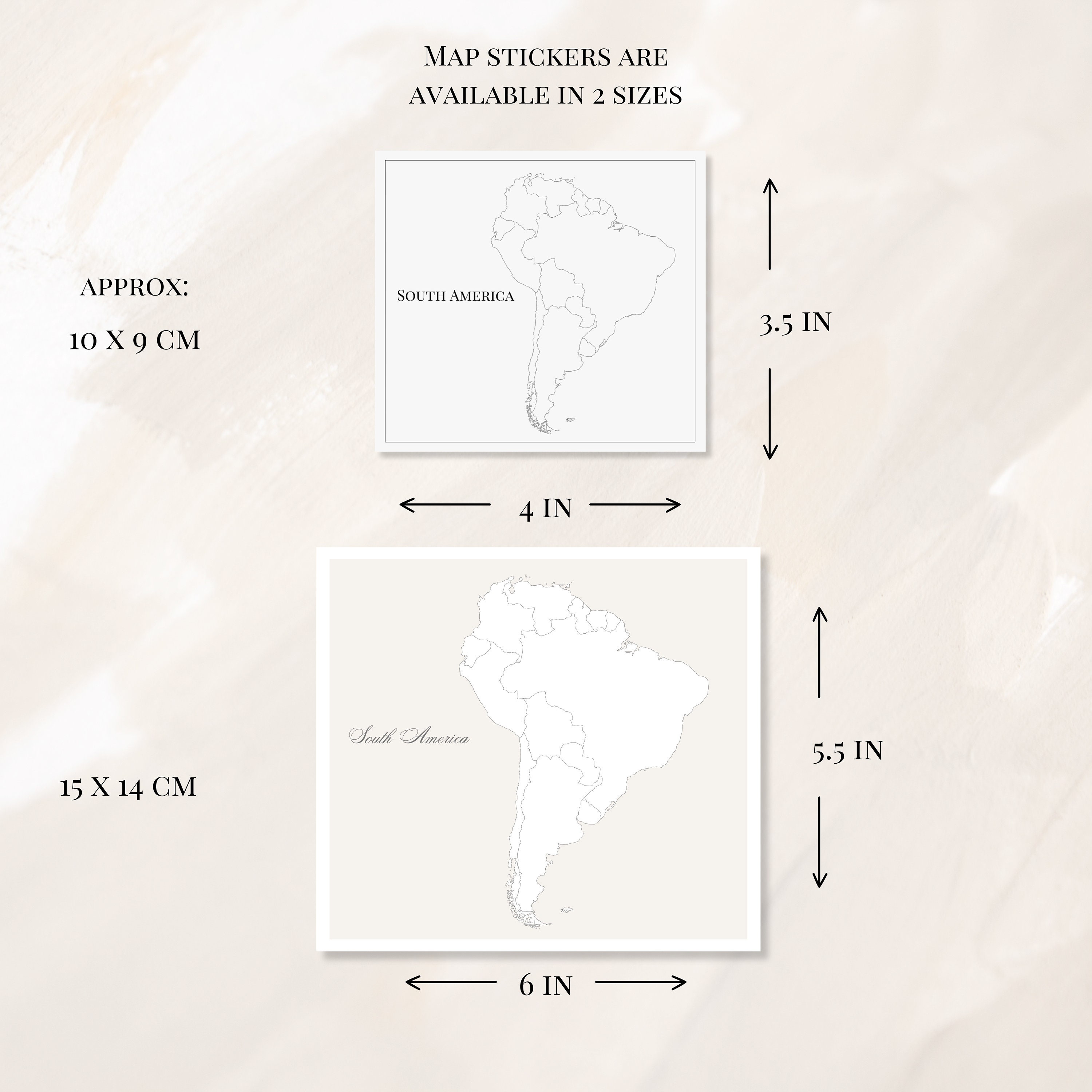 South America Map Sticker, Colour in South America Map Sticker, Map ...