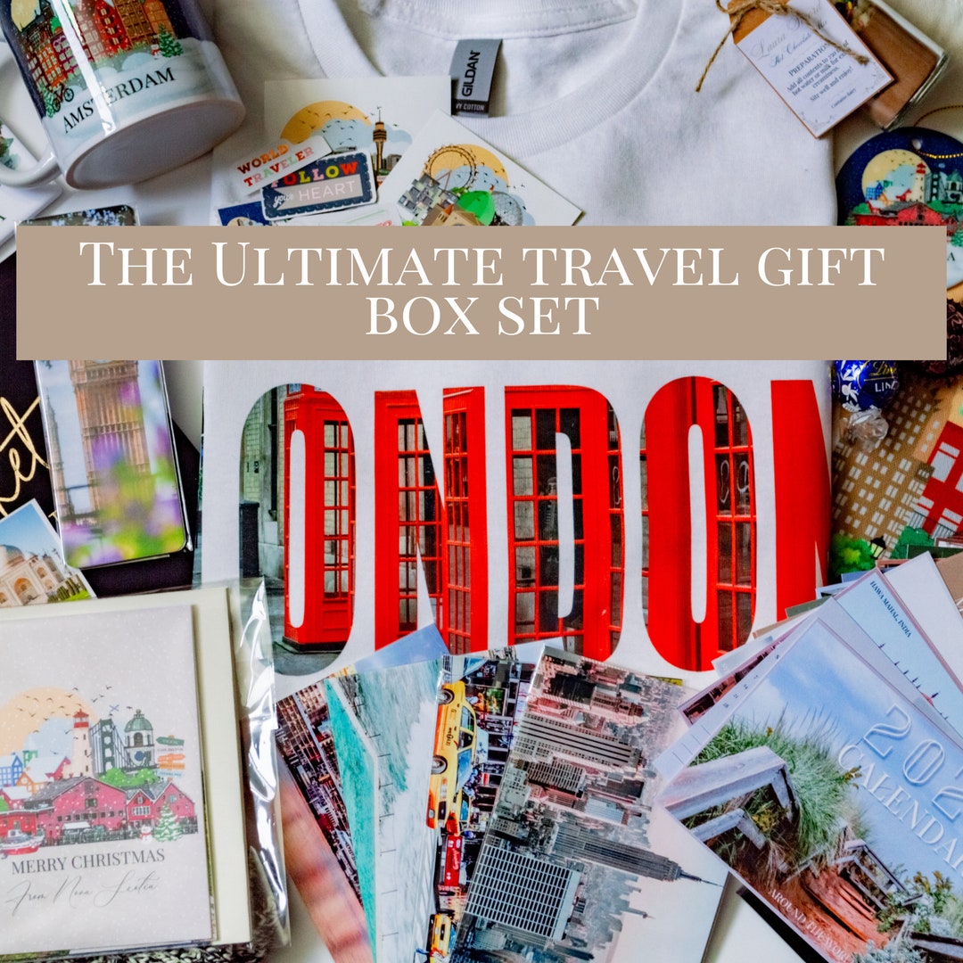 The Ultimate Travel Gift Box, Surprise Travel Themed Gift Set, Custom ...
