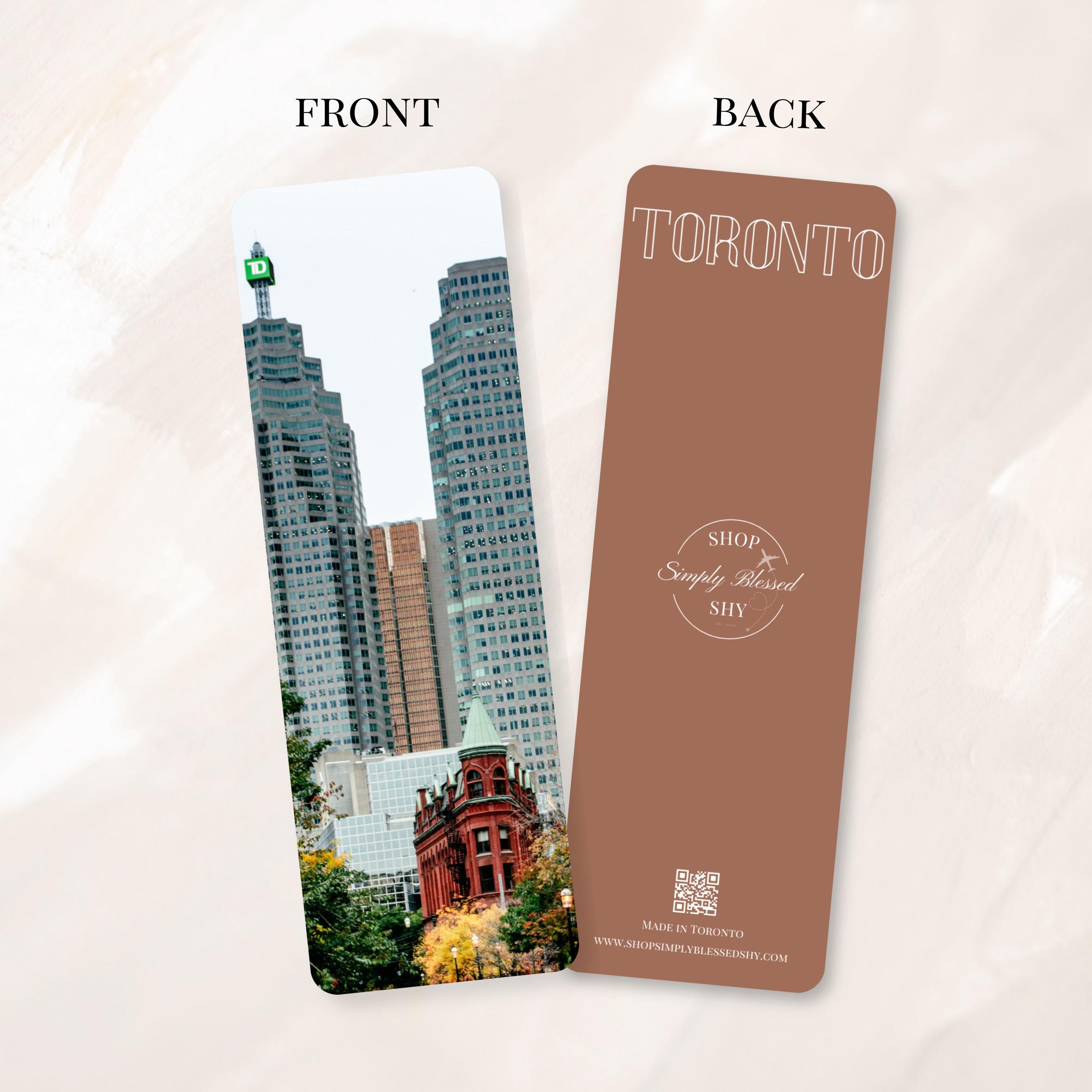 Toronto Bookmark, Laminated Toronto Bookmark, Travel Gift, Toronto ...