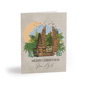 Bali Greeting Card, Bali Christmas Card Set, Travel Theme Greeting ...