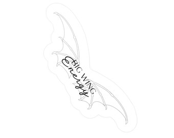 Big Wing Energy Vinyl Decals - Etsy