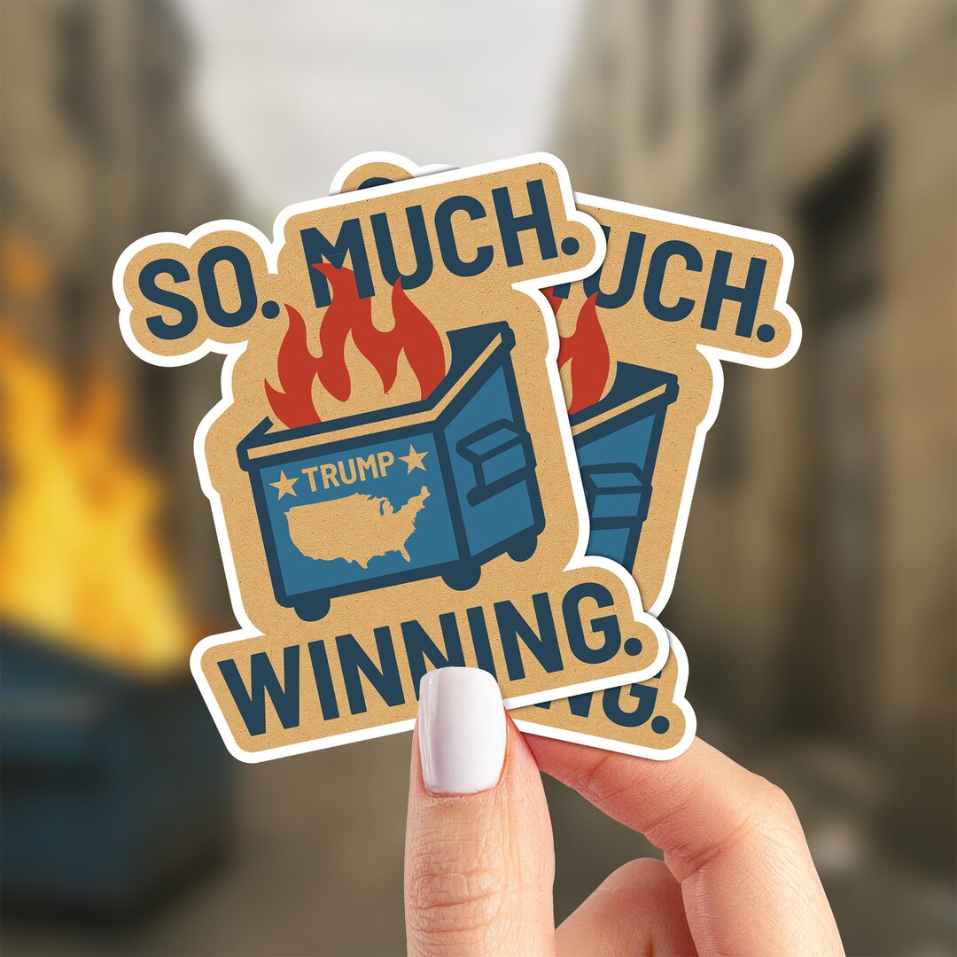 Anti-trump Dumpster Fire Stickers: Pro-democracy Sarcastic Decals - 2 ...