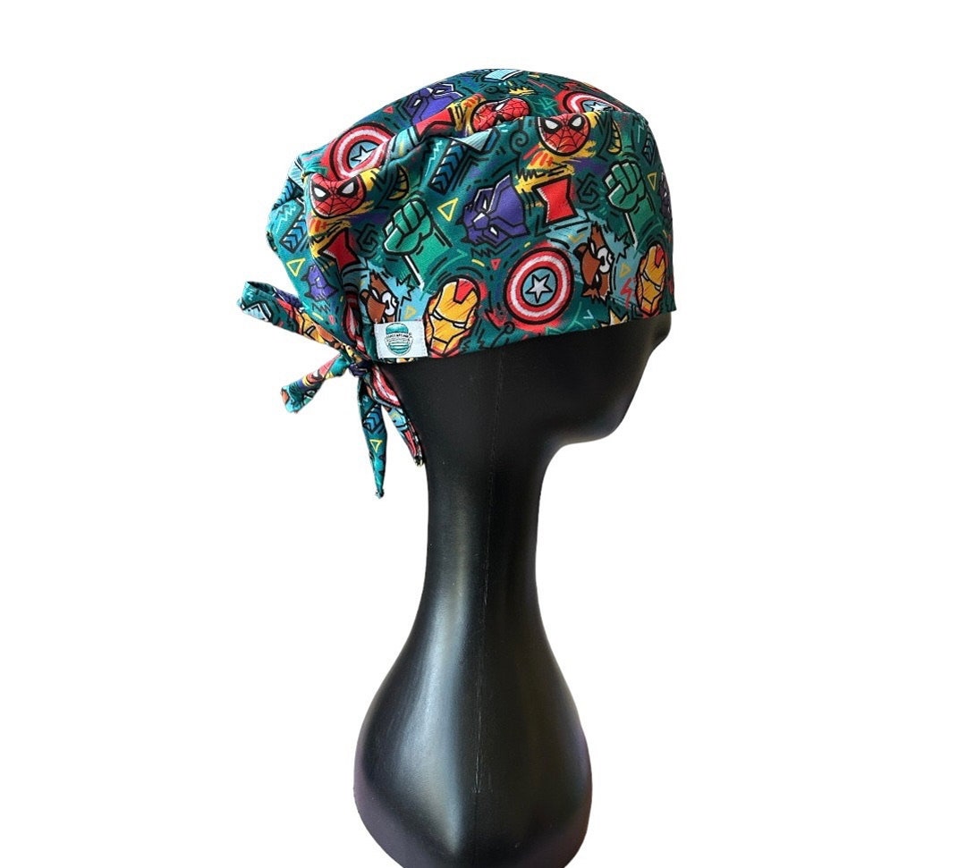 Avengers Surgical Caps, Scrub Cap, Nurse Scrubs Cap, Dental Cap ...