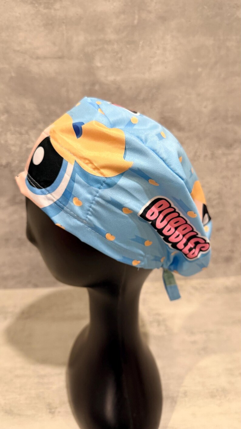 The Powerpuff Girls - Bubbles 3 - Scrub Caps - Nurse Scrubs Cap ...
