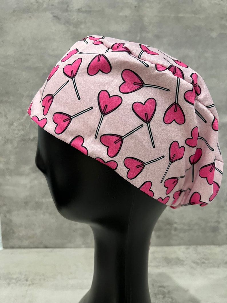 Heart Lollipop Surgical Caps Nurse Scrubs Cap Dental Surgical Cap ...