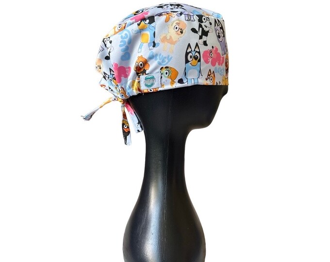 Bluey Scrub Cap - Nurse Scrubs Cap - Dental Surgical Cap, Surgical Caps ...