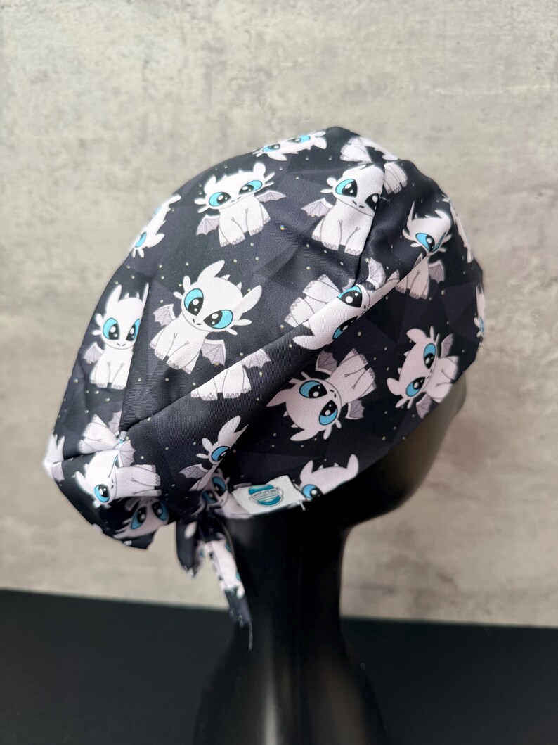 How to Train Your Dragon Light Fury - Scrub Caps - Nurse Scrubs Cap ...