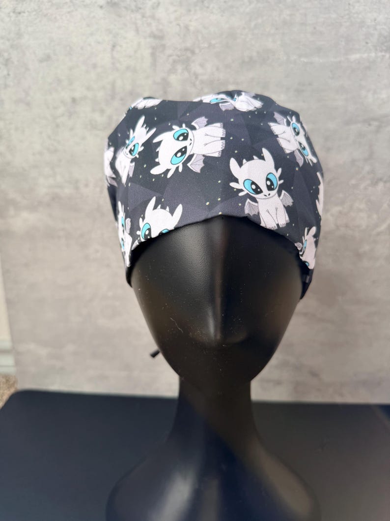 How to Train Your Dragon Light Fury - Scrub Caps - Nurse Scrubs Cap ...