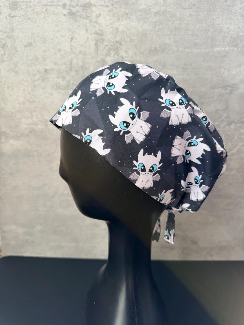 How to Train Your Dragon Light Fury - Scrub Caps - Nurse Scrubs Cap ...