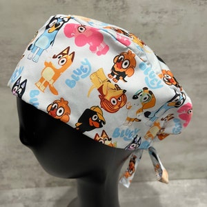 Bluey Scrub Cap - Nurse Scrubs Cap - Dental Surgical Cap, Surgical Caps ...