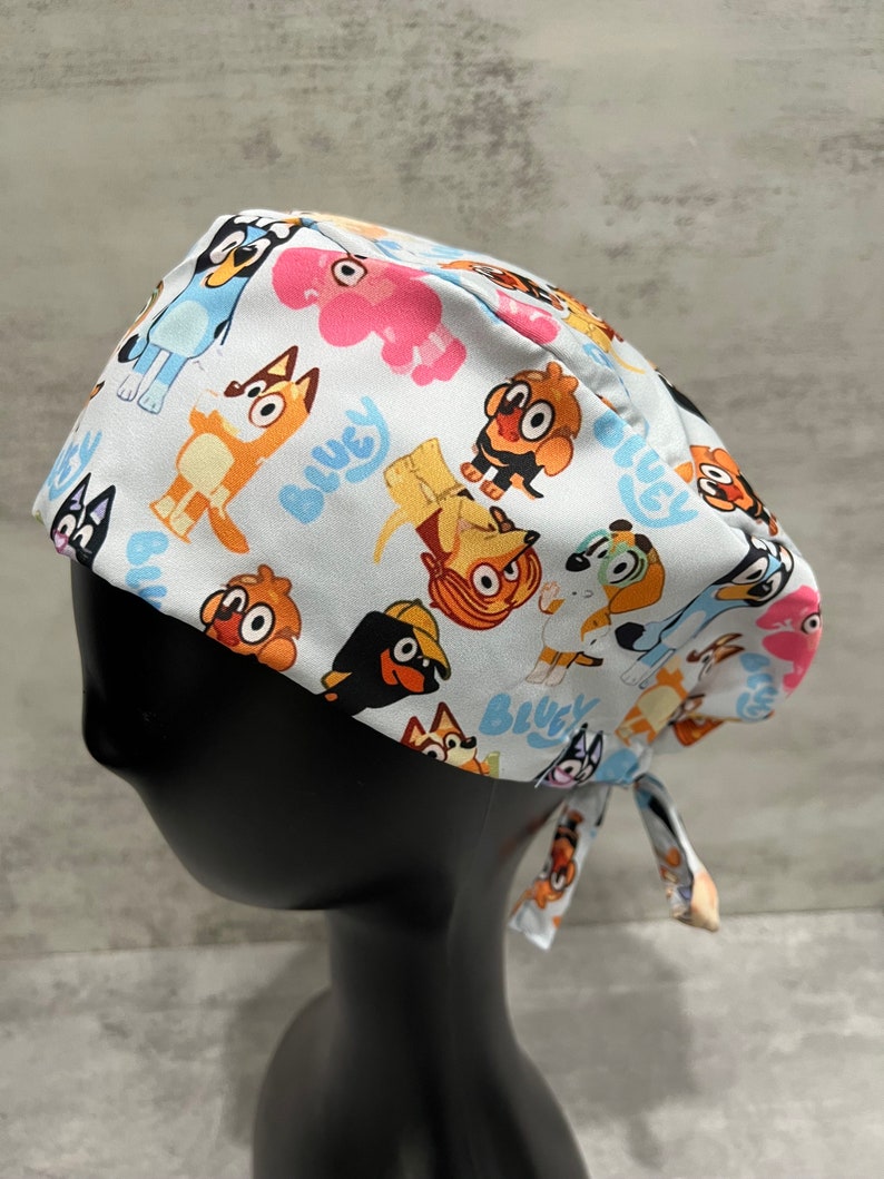 Bluey Scrub Cap Nurse Scrubs Cap Dental Surgical Cap, Surgical Caps ...