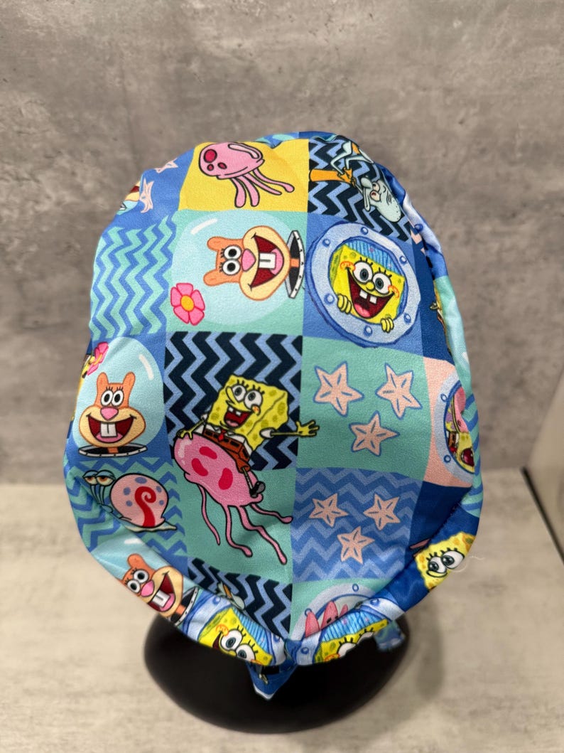 Sponge Bob and Friends - Scrub Caps Pediatric Scrub - Nurse Scrubs Cap ...