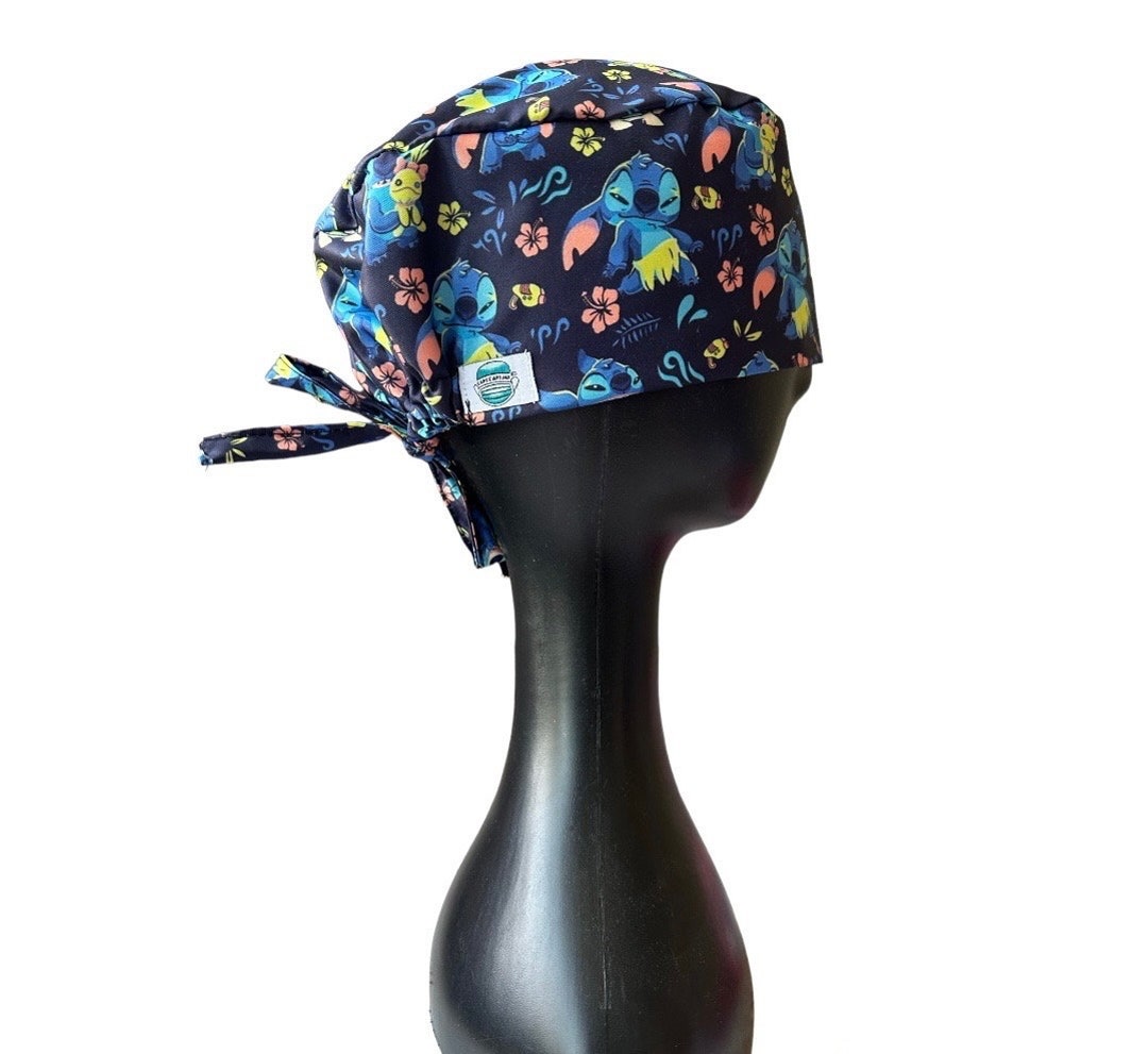 Lilo & Stitch, Hawaiian Stitch Surgical Cap - Scrub Caps Pediatric ...