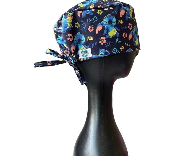 Lilo & Stitch, Hawaiian Stitch Surgical Cap - Scrub Caps Pediatric ...