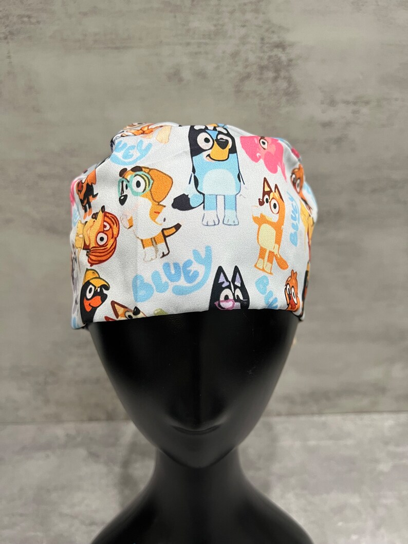 Bluey Scrub Cap Nurse Scrubs Cap Dental Surgical Cap, Surgical Caps ...