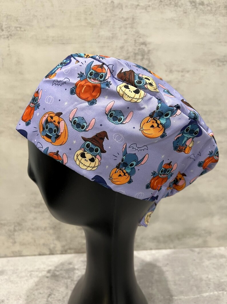 Halloween Lilo & Stitch Surgical Scrub Cap – Fluid Resistant ...
