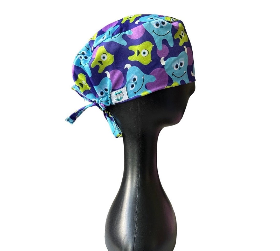 Monster Inc Dentist Surgical Caps - Dentist Scrub Caps - Nurse Scrubs ...