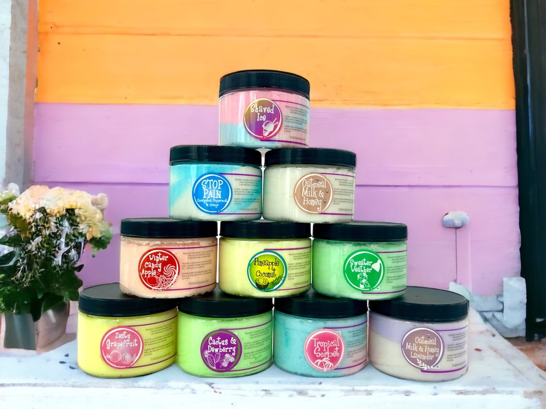 Whipped Body Sugar Scrub, Exfoliating Scrub, 9.5 Oz Sugar Body Scrub ...