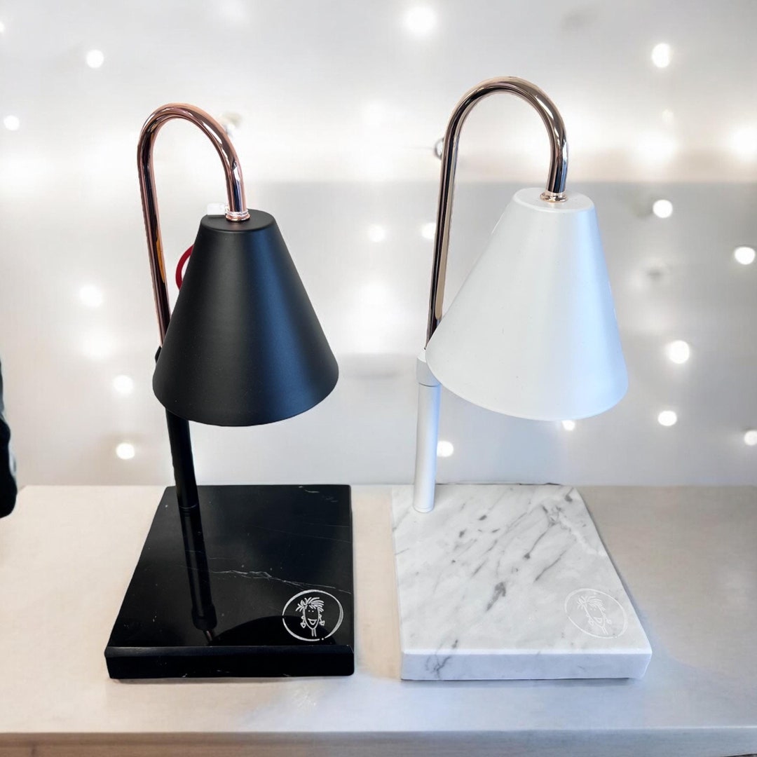 Candle Lamp Warmer, Dimmable ON/OFF Timer, Adjustable Height, Marble ...