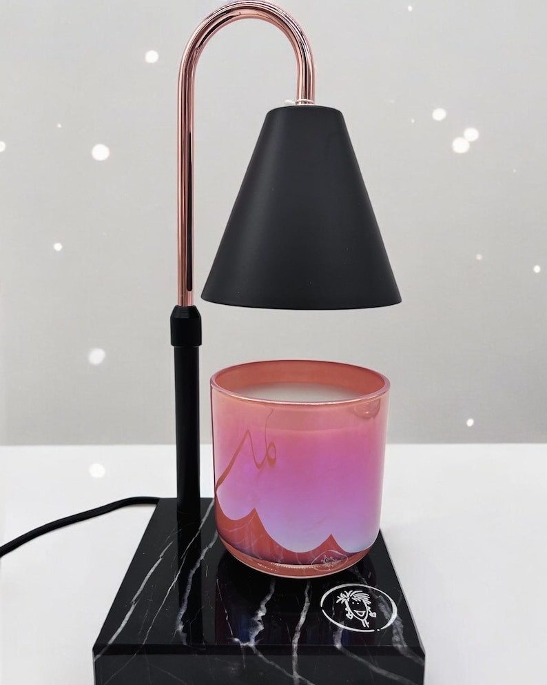 Candle Lamp Warmer, Dimmable ON/OFF Timer, Adjustable Height, Marble ...