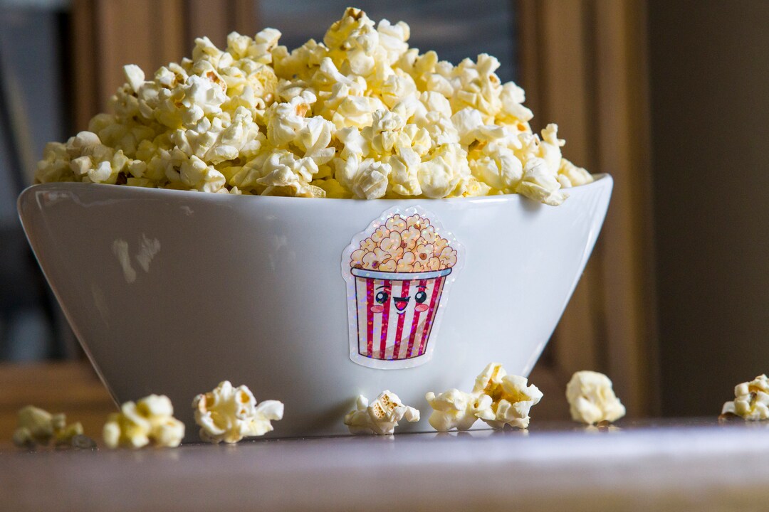Cute Popcorn Sticker - Etsy