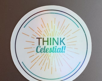 Think Celestial Sticker Pack of 5 Stickers LDS Waterproof & Scratch ...