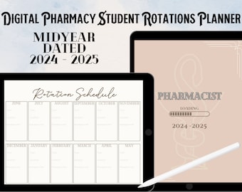 Pharmacy Student Digital Planner DATED 2024-2025 Pharmacy School ...
