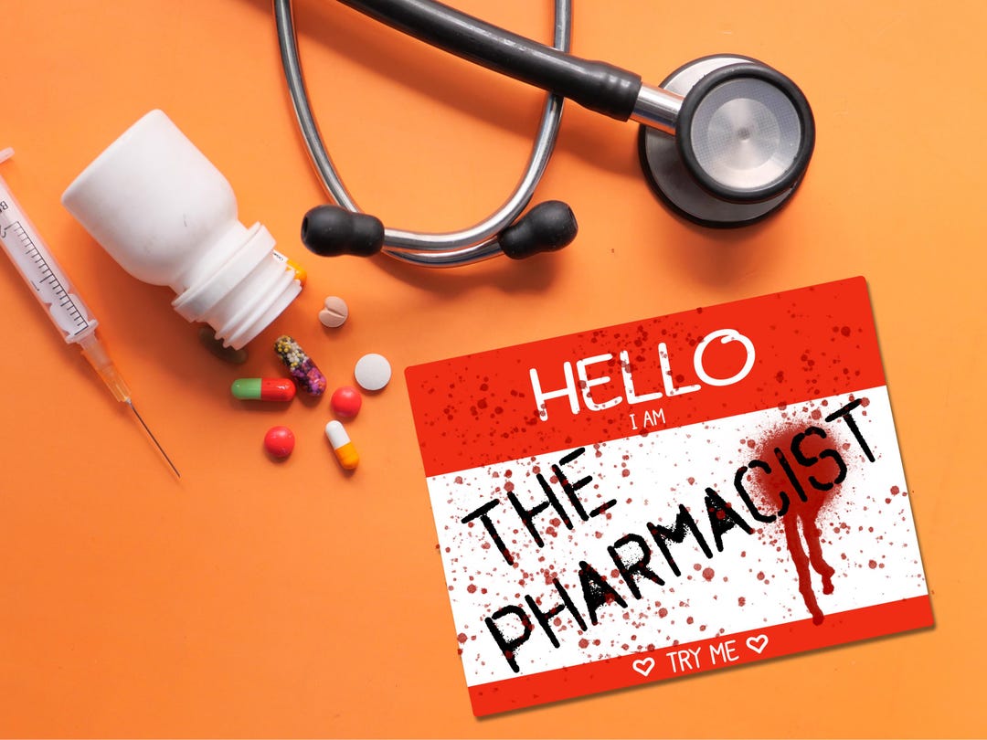 Pharmacy Sticker- Hello I Am the Pharmacist Funny Name Tag - Pharmacist ...