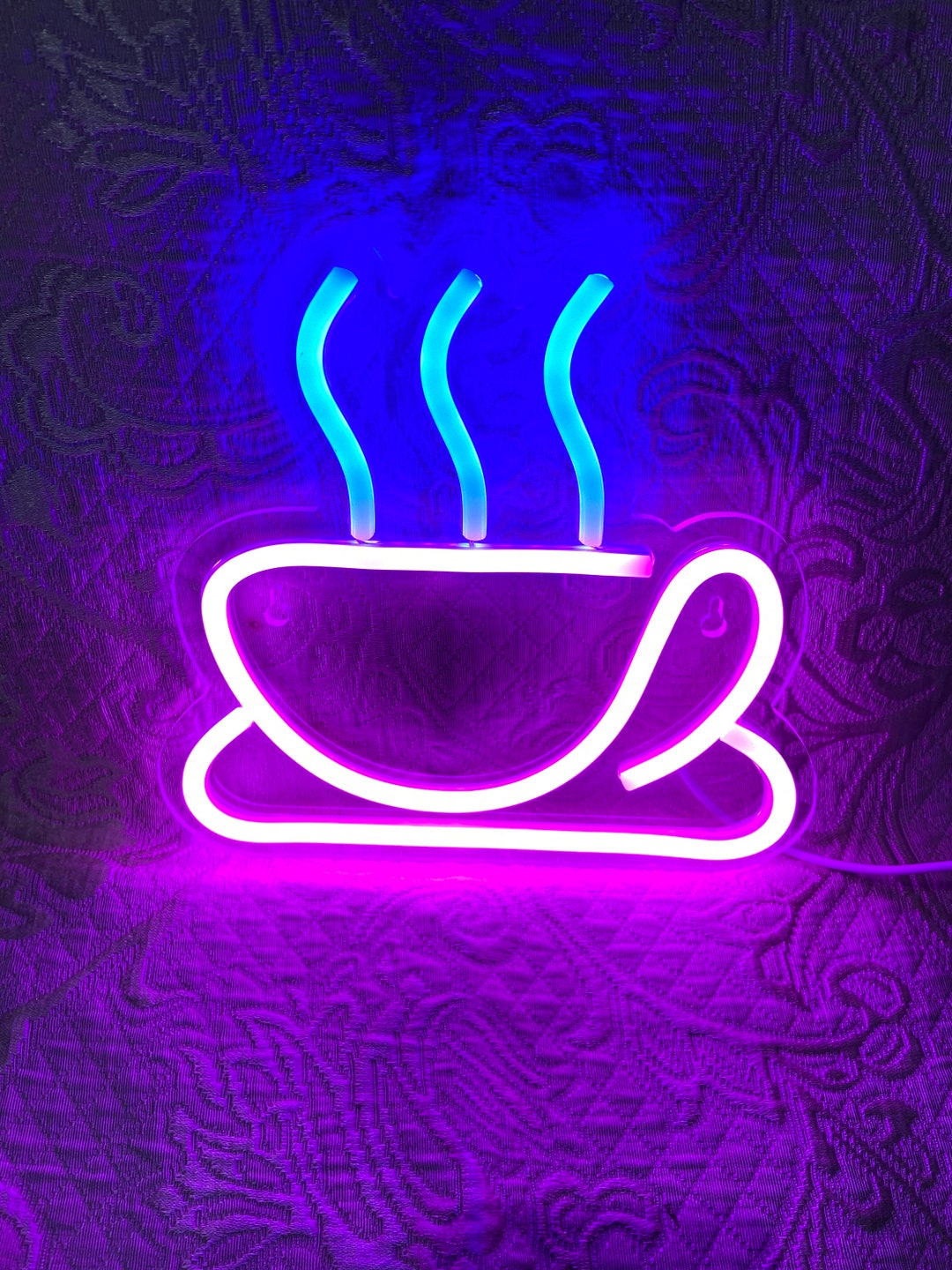 Coffee Cup Neon Sign Neon Light Kitchen Neon Sign Girls - Etsy