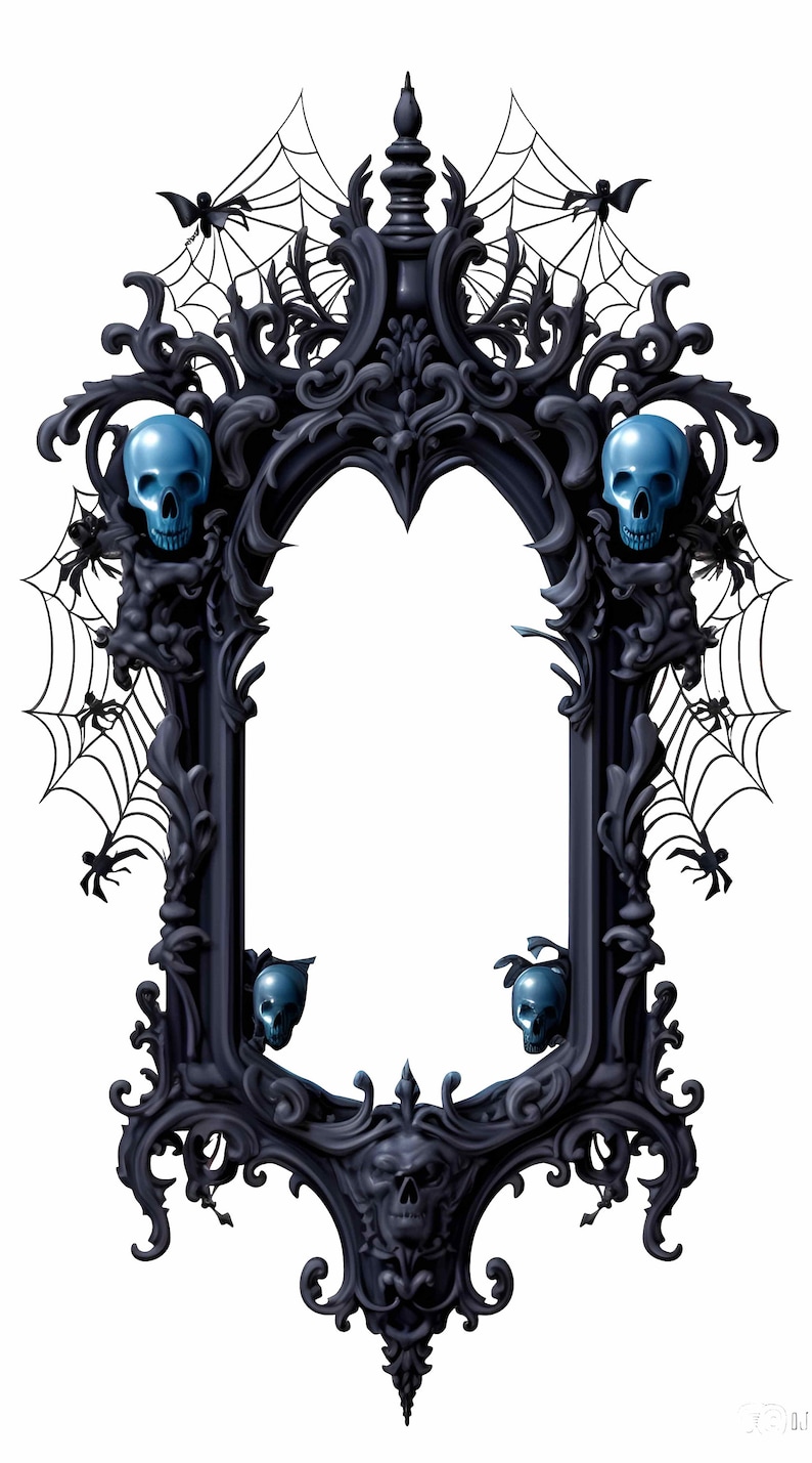 Halloween Frame Clipart, Clip Art PNG, Digital Download, Halloween ...