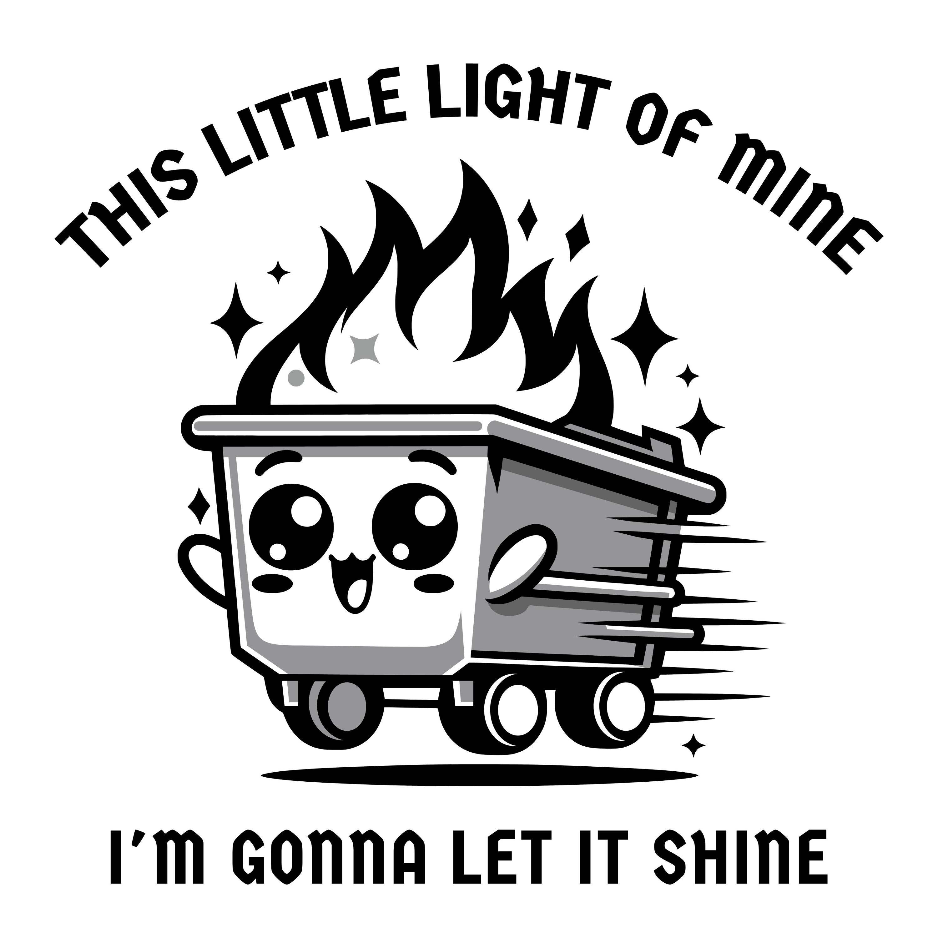 Cute Dumpster Fire SVG, Garbage Svg, Trash Can Clipart, Png Svg Files ...