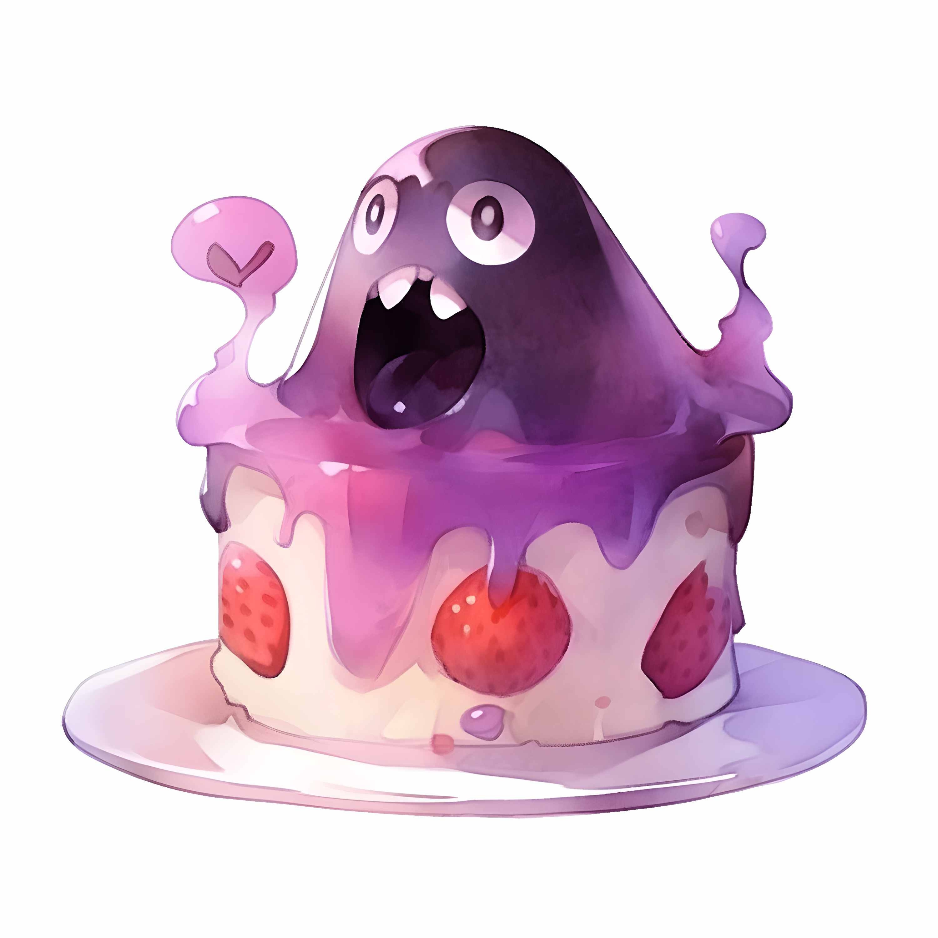 Cute Whimsical Cake PNG and SVG Digital Download Spooky - Etsy