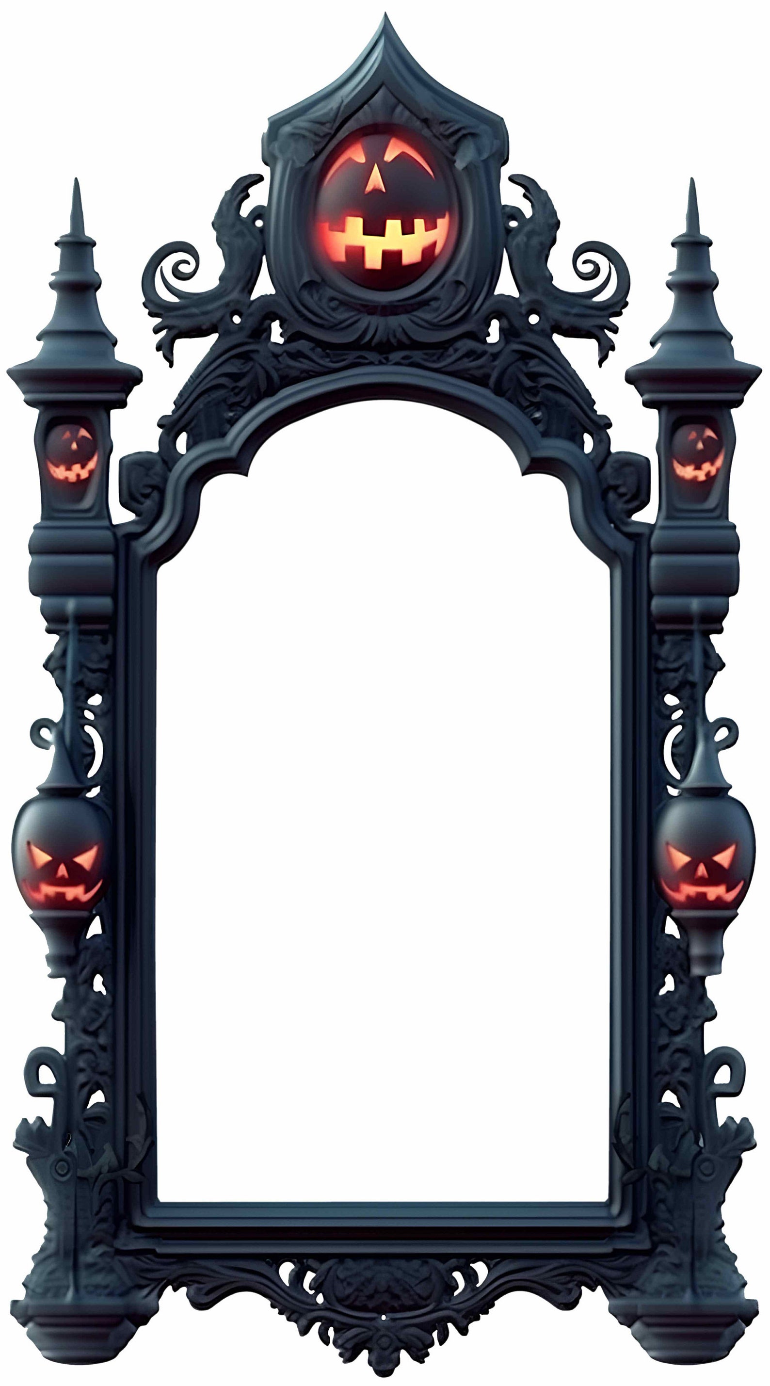 Halloween Frame Clipart, Clip Art PNG, Digital Download, Halloween ...
