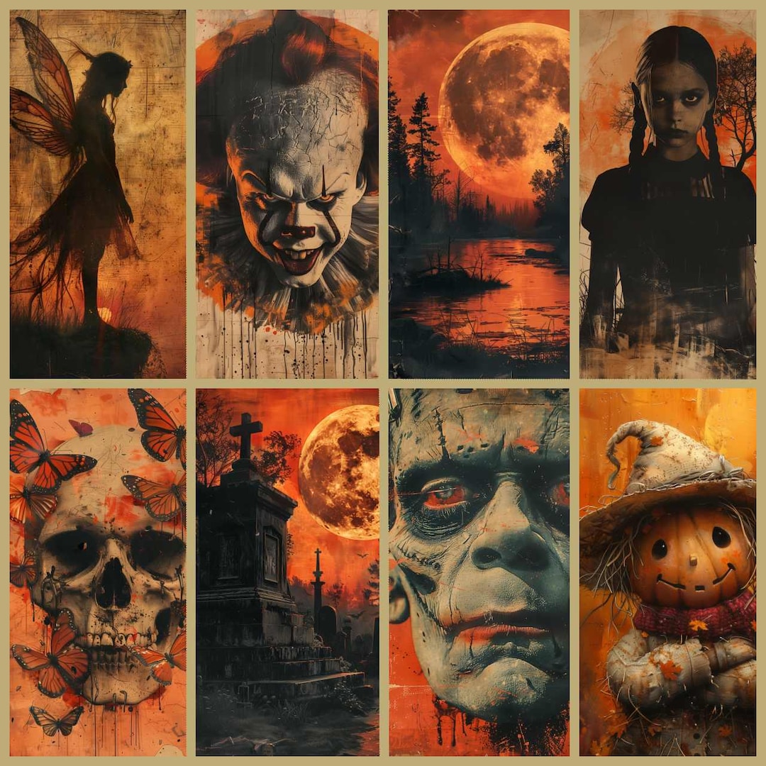 Printable Horror Movie Monsters, 15 Poster Bundle, Vintage Old Pictures ...