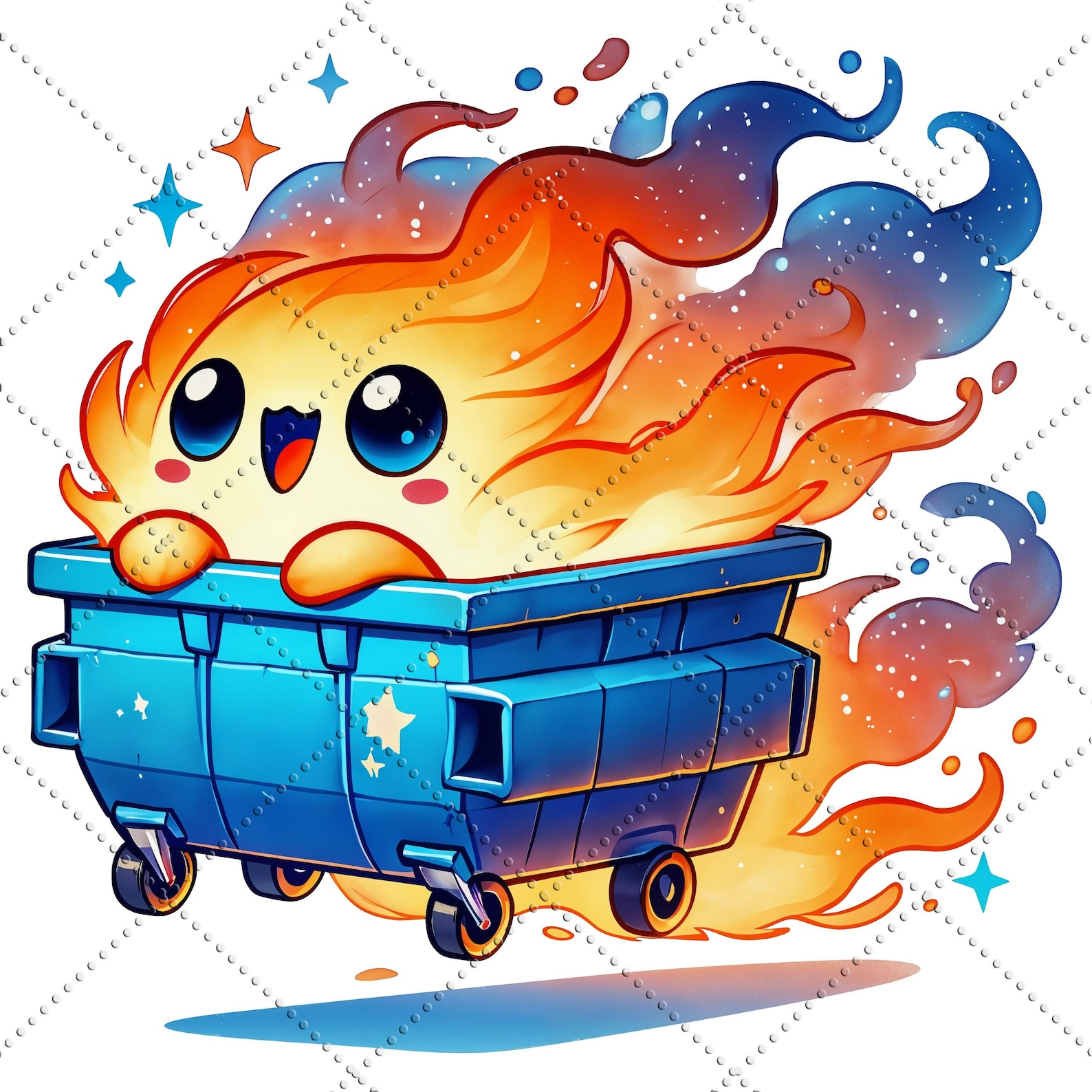 23 Cute Dumpster Fire SVG, PNG, Garbage Svg, Trash Can Clipart ...