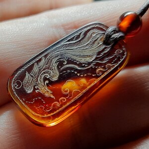 Amber Pendant Phoenix - Etsy
